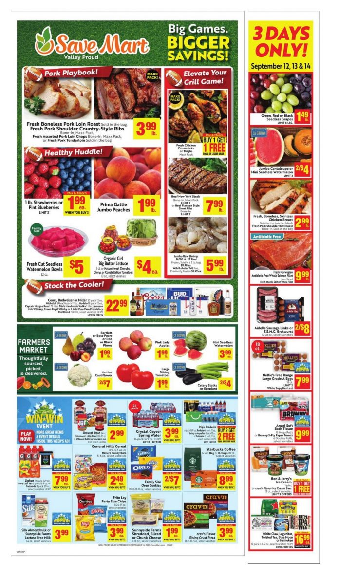 Save Mart Supermarkets Weekly Ad Sep 10 – Sep 16, 2025