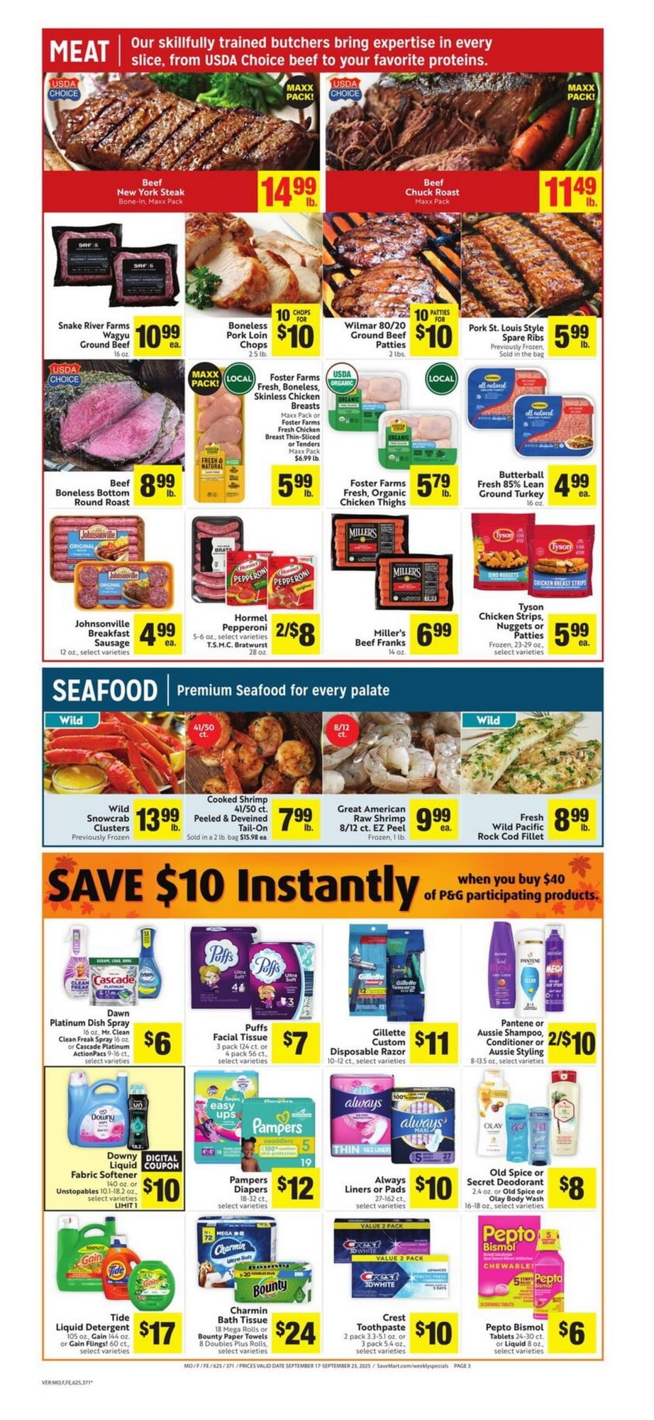 Save Mart Supermarkets Weekly Ad Sep 17 – Sep 23, 2025