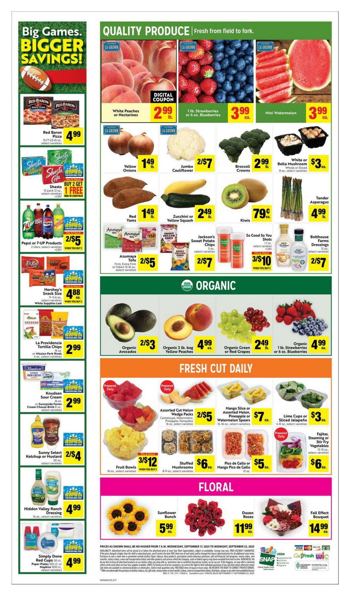 Save Mart Supermarkets Weekly Ad Sep 17 – Sep 23, 2025