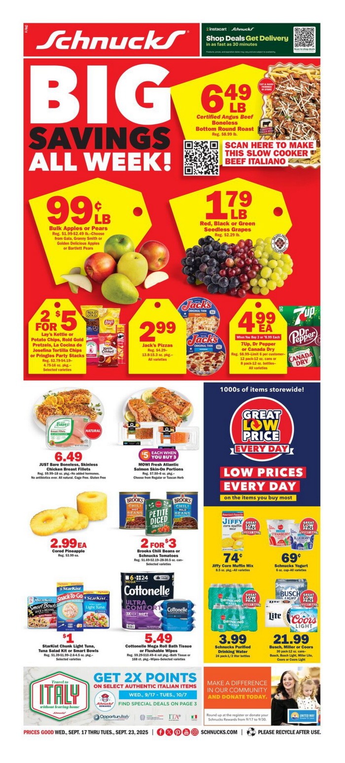 Schnucks Weekly Ad Sep 17 – Sep 23, 2025