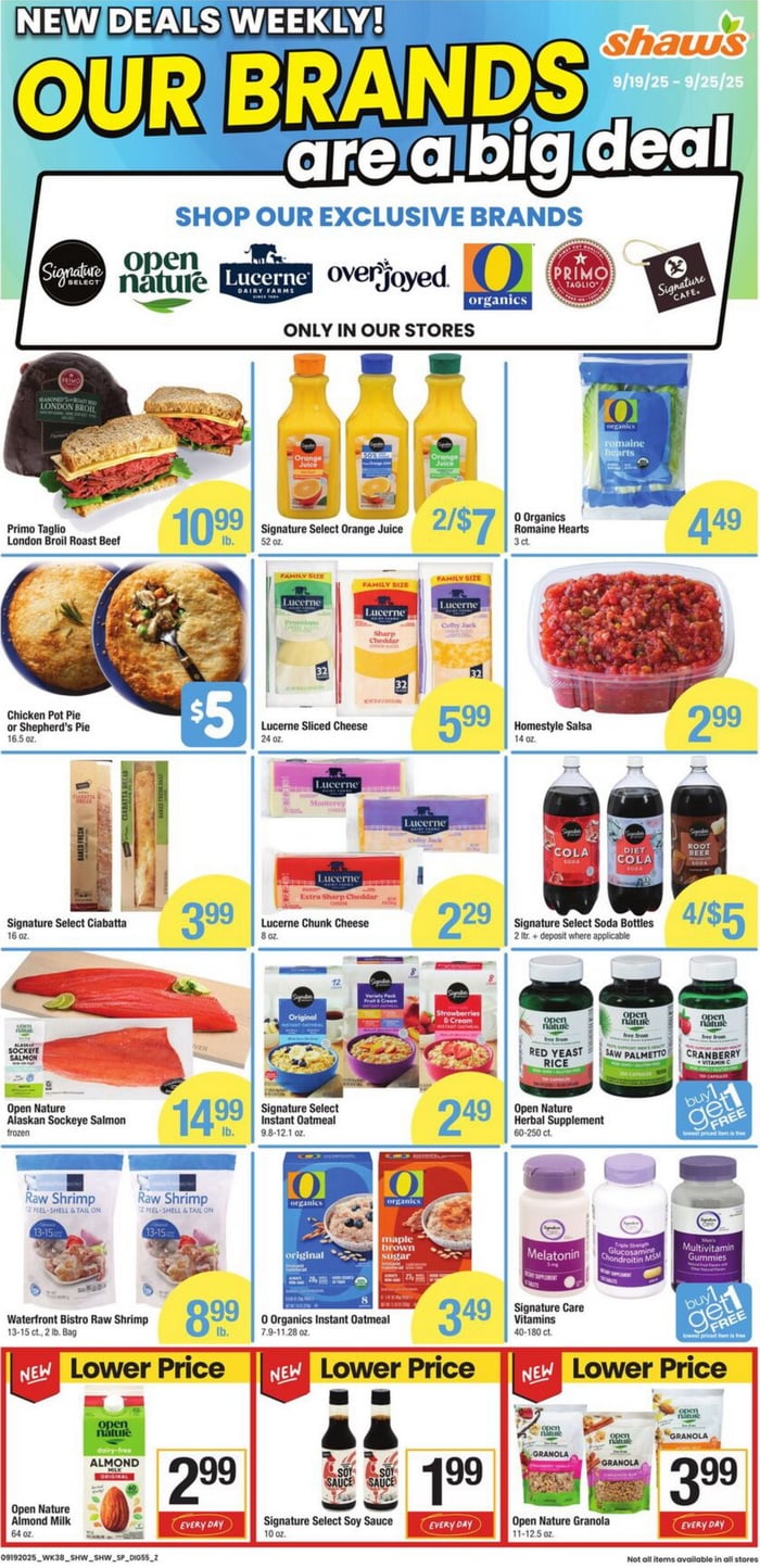 Shaw's Weekly Ad Sep 19 – Sep 25, 2025