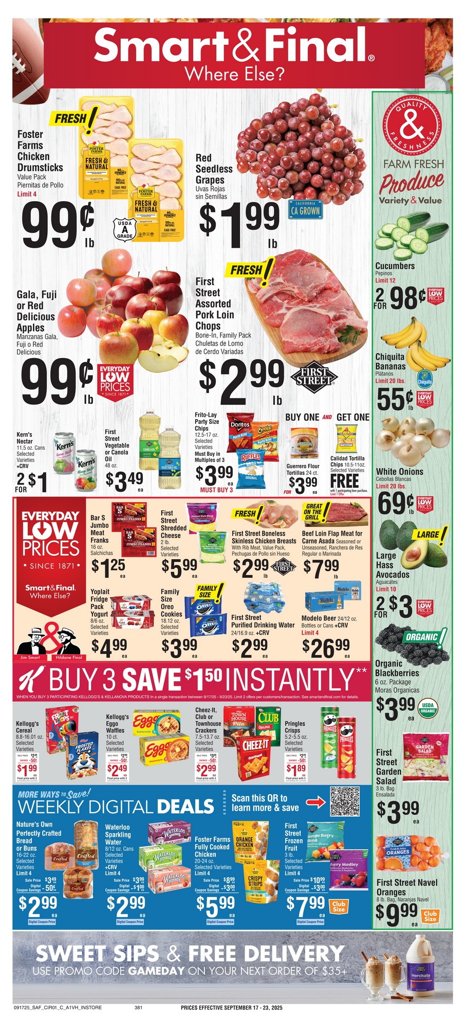 Smart & Final Weekly Ad Sep 17 – Sep 23, 2025