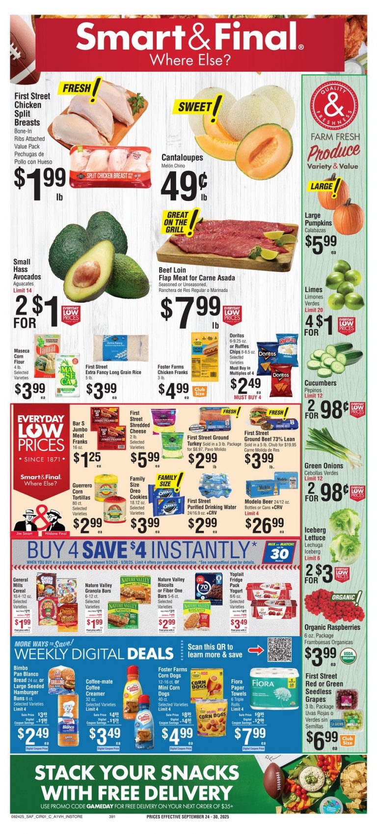 Smart & Final Weekly Ad Sep 24 – Sep 30, 2025