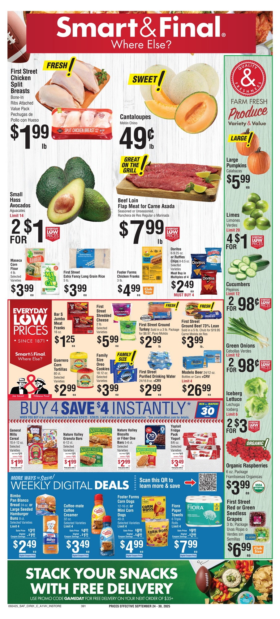 Smart & Final Weekly Ad Sep 24 – Sep 30, 2025