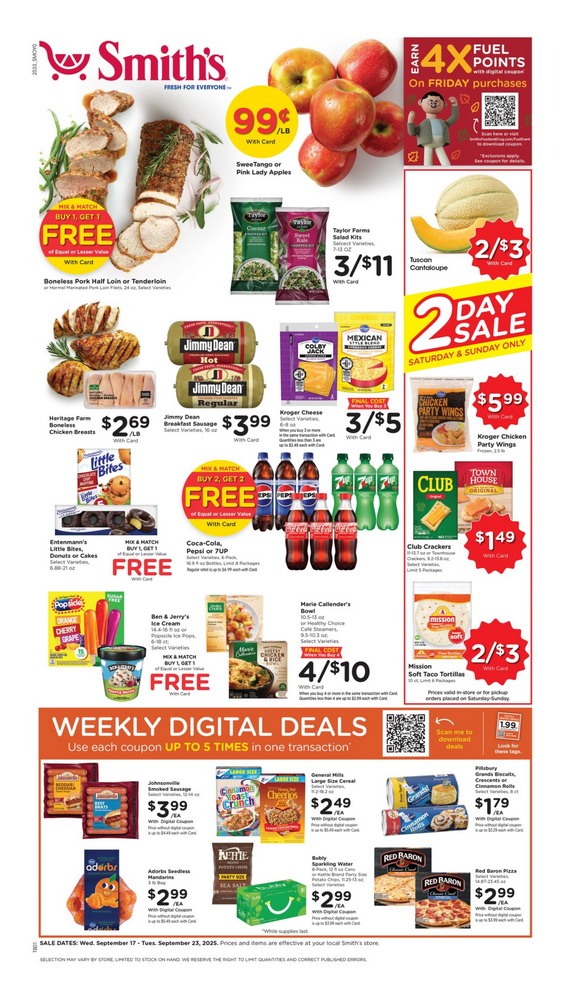 Smith's Food and Drug Weekly Ad Sep 17 – Sep 23, 2025 (Halloween ...