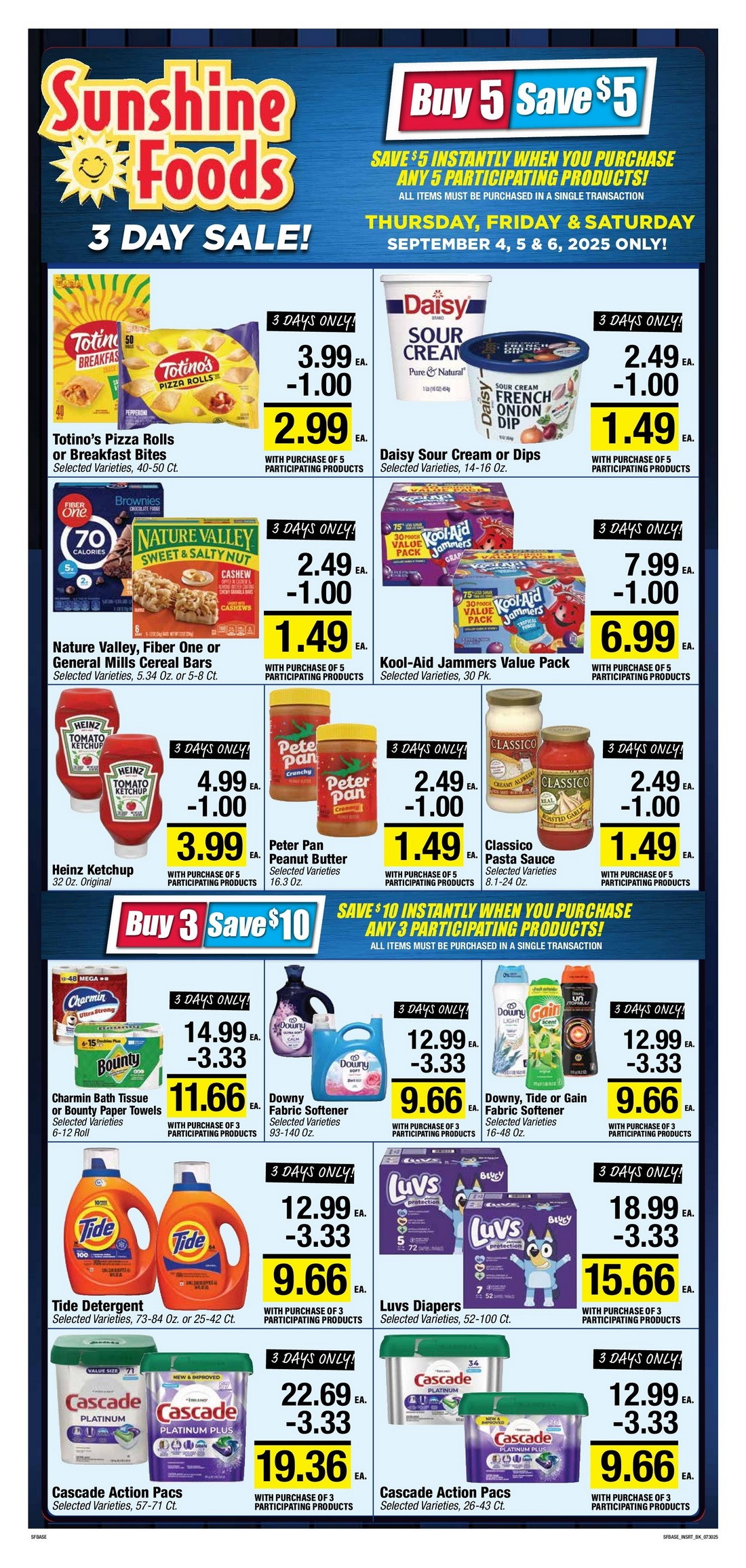 Sunshine Foods Weekly Ad Sep 03 – Sep 09, 2025