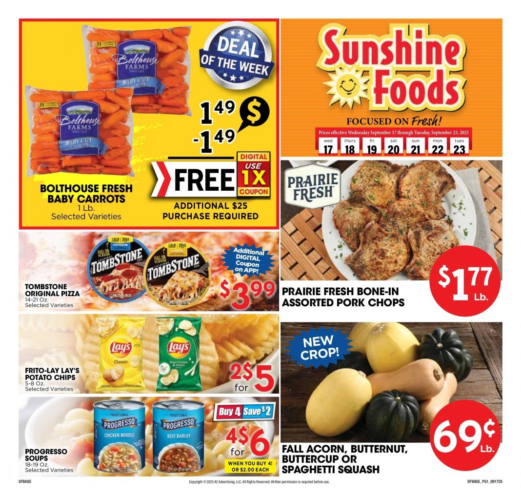 Sunshine Foods Weekly Ad Sep 17 – Sep 23, 2025