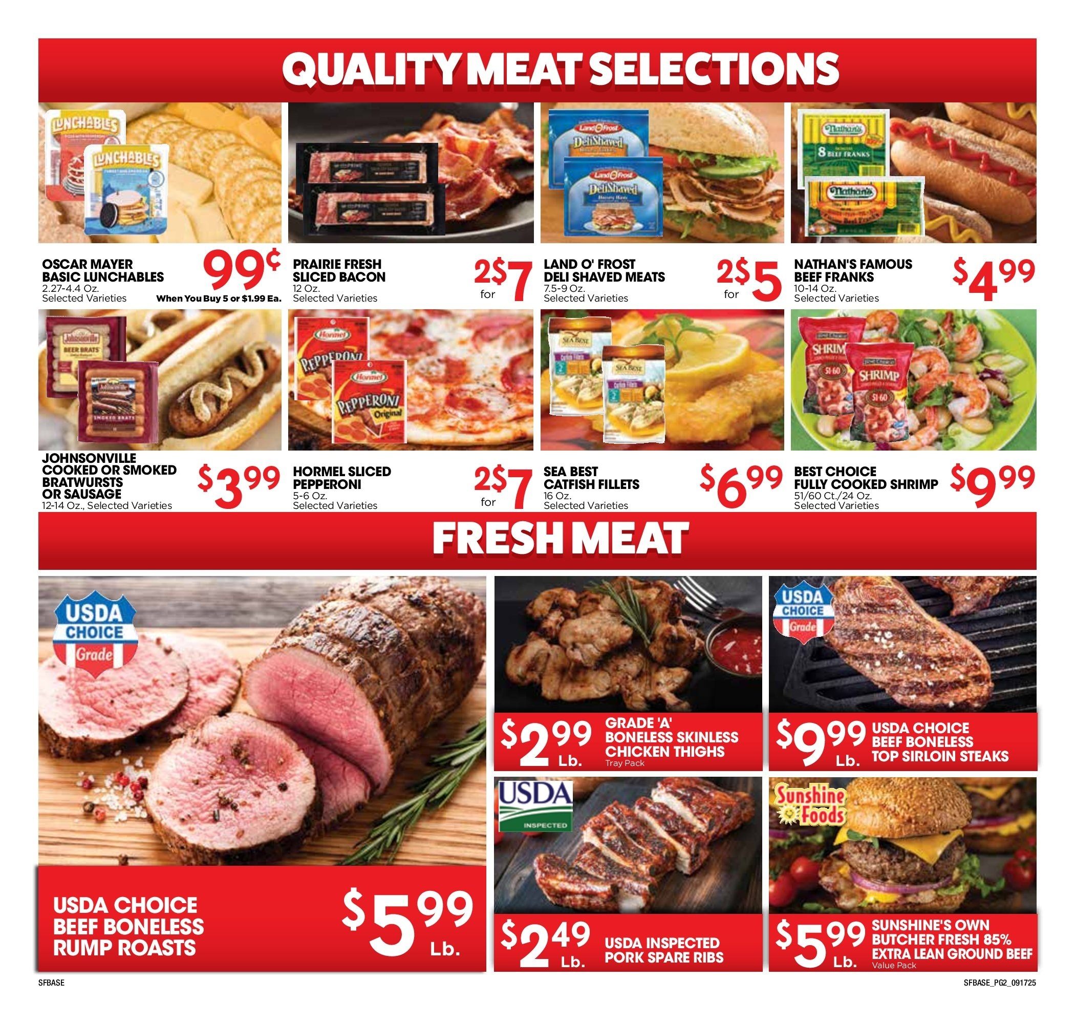 Sunshine Foods Weekly Ad Sep 17 – Sep 23, 2025
