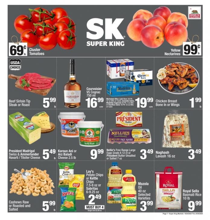 Super King Weekly Ad Sep 24 – Sep 30 , 2025