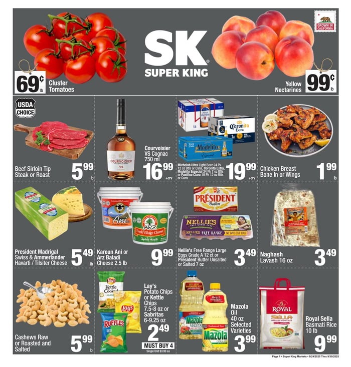 Super King Weekly Ad Sep 24 – Sep 30 , 2025