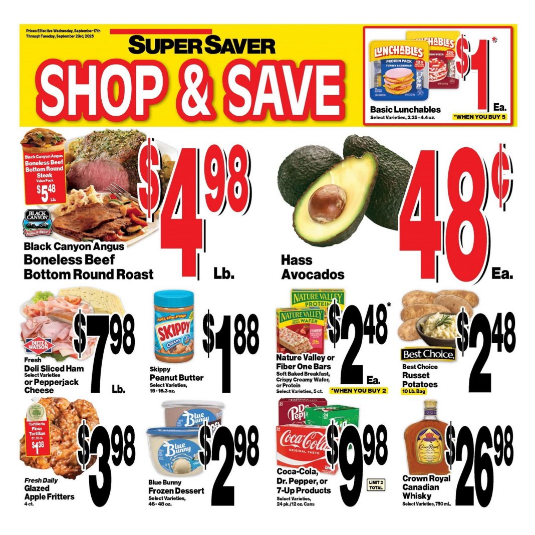 Super Saver Weekly Ad Sep 17 – Sep 23, 2025