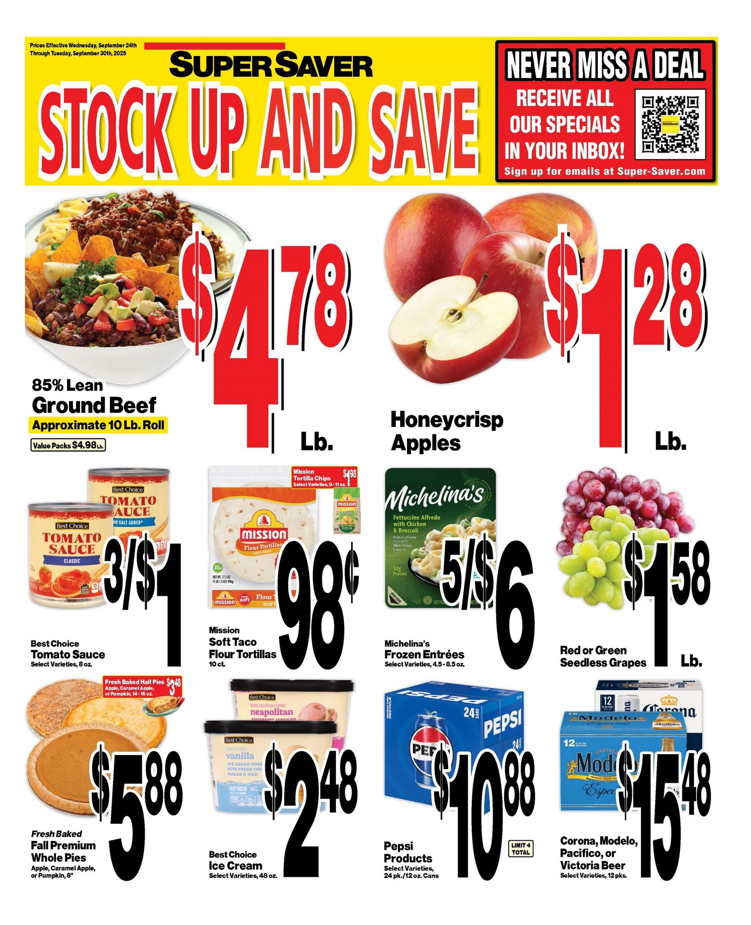 Super Saver Weekly Ad Sep 24 – Sep 30, 2025