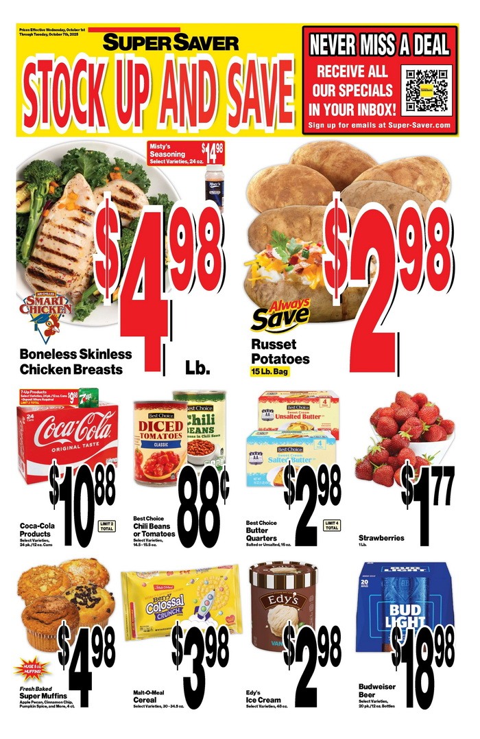 Super Saver Weekly Ad Oct 01 – Oct 07, 2025