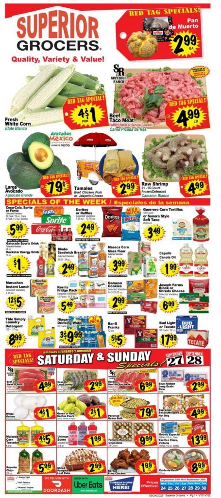 Superior Grocers Weekly Ad Sep 24 – Sep 30, 2025