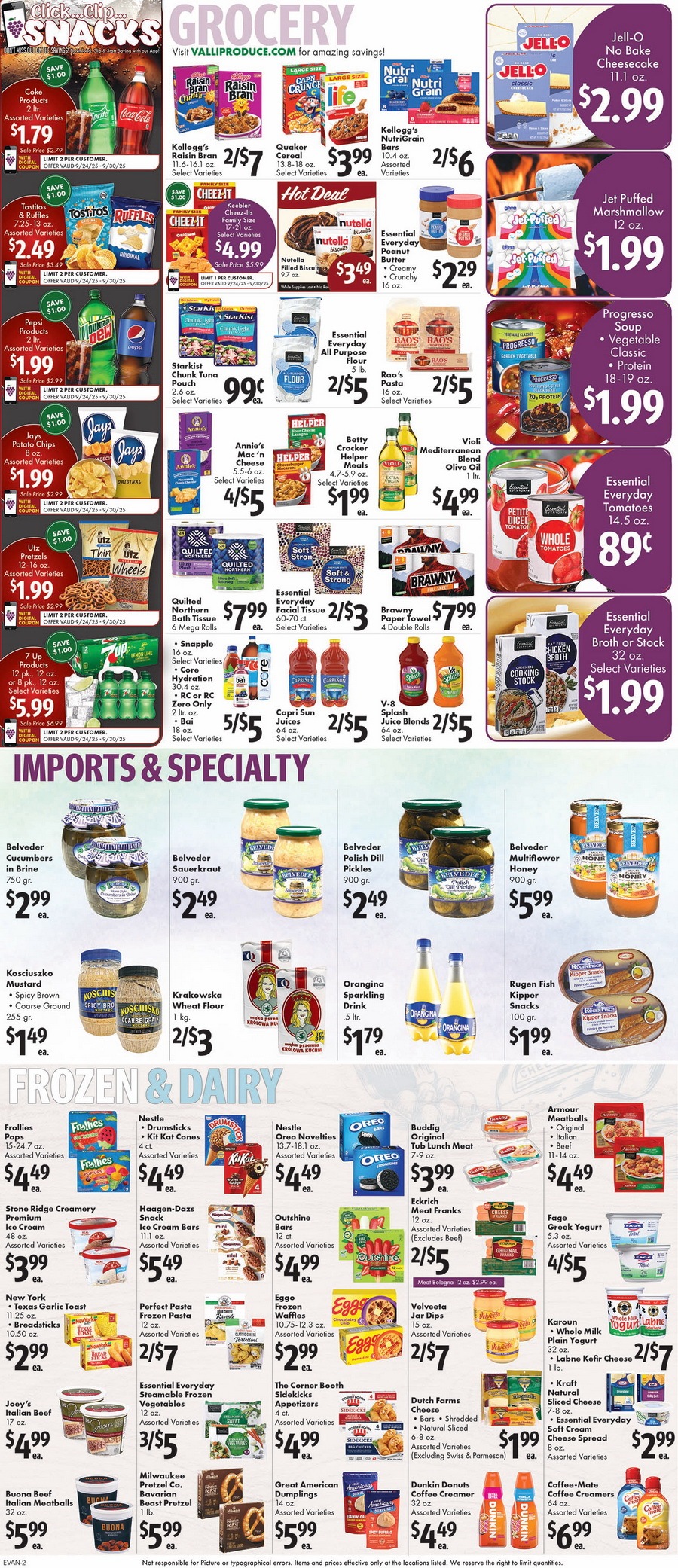 Valli Produce Weekly Ad Sep 24 – Sep 30, 2025