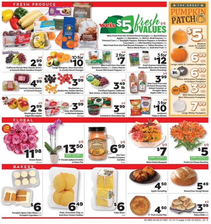 Weis Markets Monthly Ad Sep 18 – Oct 22, 2025