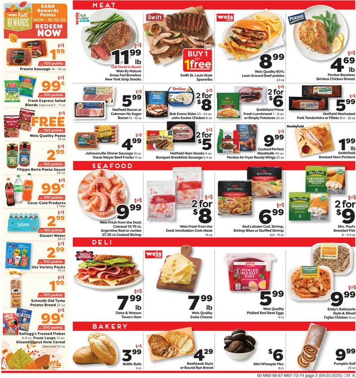 Weis Markets Weekly Ad Sep 25 – Oct 01, 2025