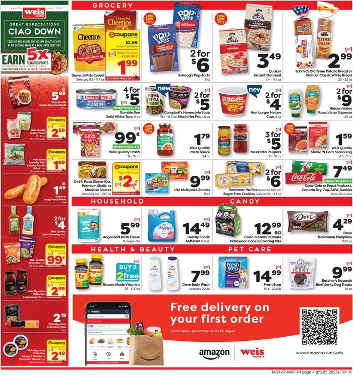 Weis Markets Weekly Ad Sep 25 – Oct 01, 2025