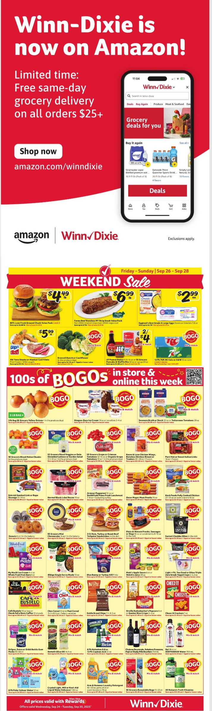 Winn-Dixie Weekly Ad Sep 24 – Sep 30, 2025