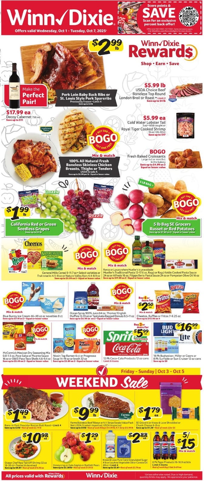 Winn-Dixie Weekly Ad Oct 01 – Oct 07, 2025