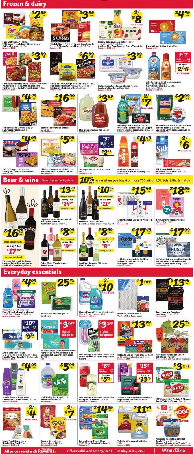 Winn-Dixie Weekly Ad Oct 01 – Oct 07, 2025