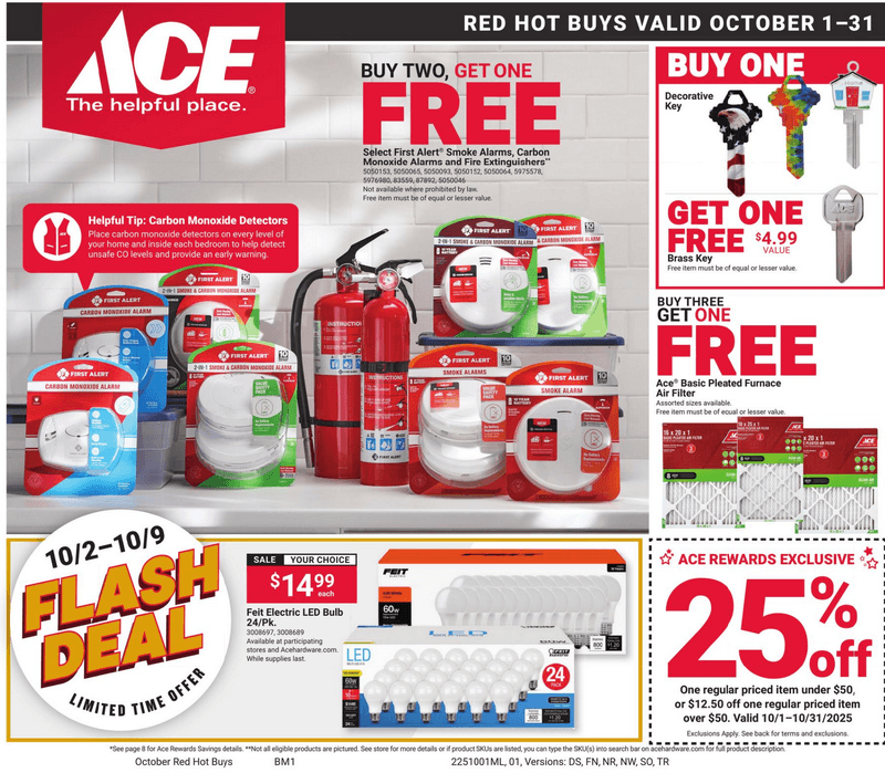 ACE Hardware Monthly Ad Oct 01 – Oct 31, 2025 (Halloween Promotion ...