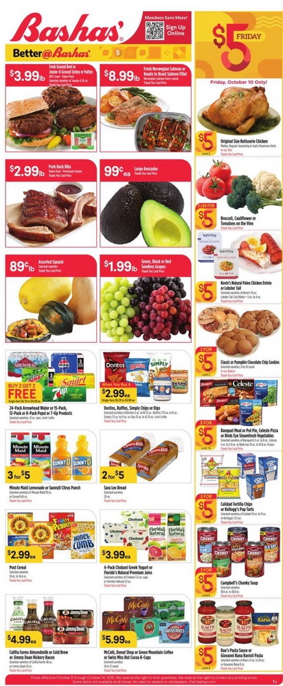 Bashas Weekly Ad Oct 08 – Oct 14, 2025