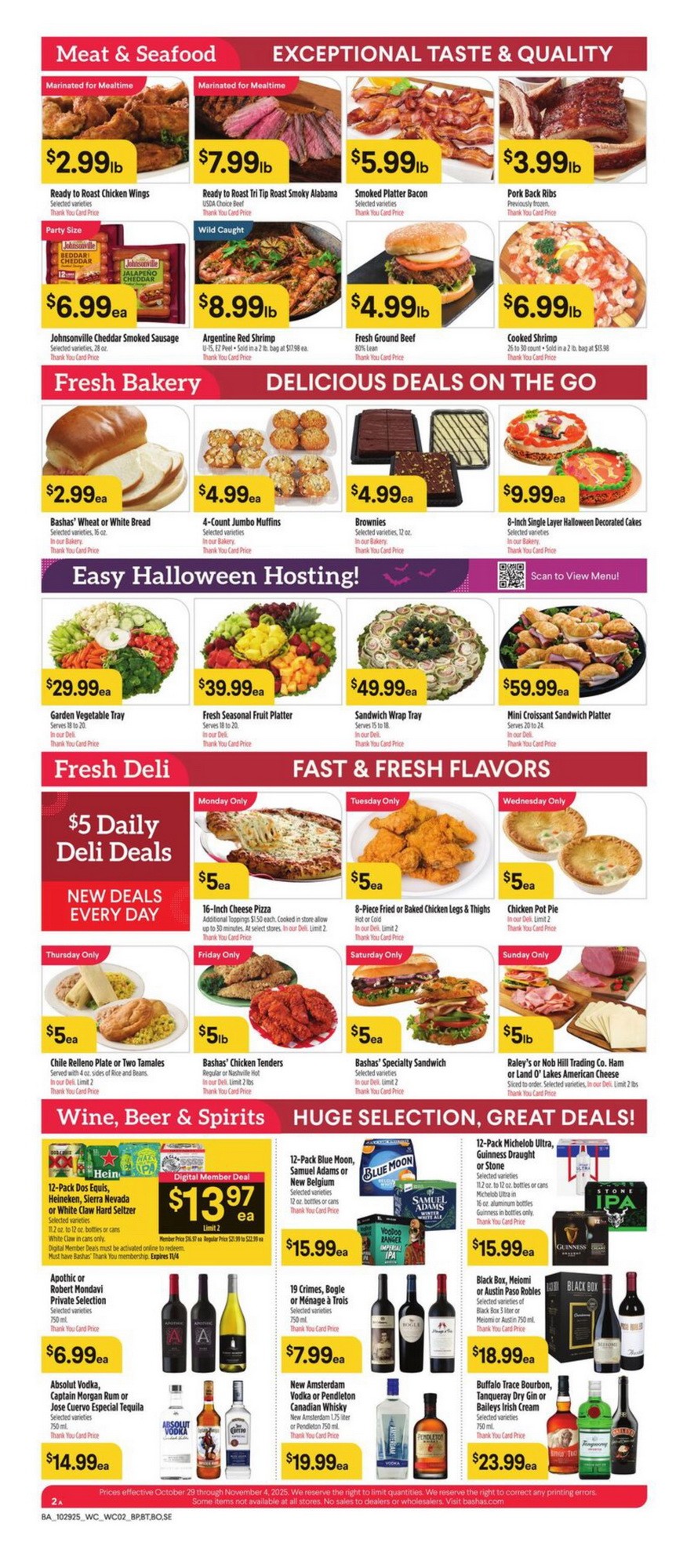 Bashas Weekly Ad Oct 29 – Nov 04, 2025