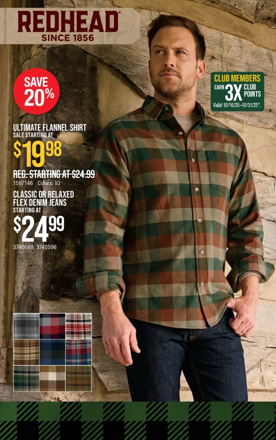Bass Pro Shops Flannel Feast Deals Oct 16 – Oct 30, 2025