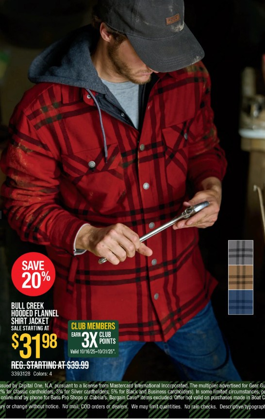Bass Pro Shops Flannel Feast Deals Oct 16 – Oct 30, 2025
