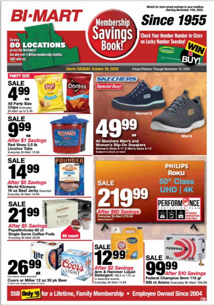 Bi-Mart Weekly Ad Oct 28 – Nov 10, 2025