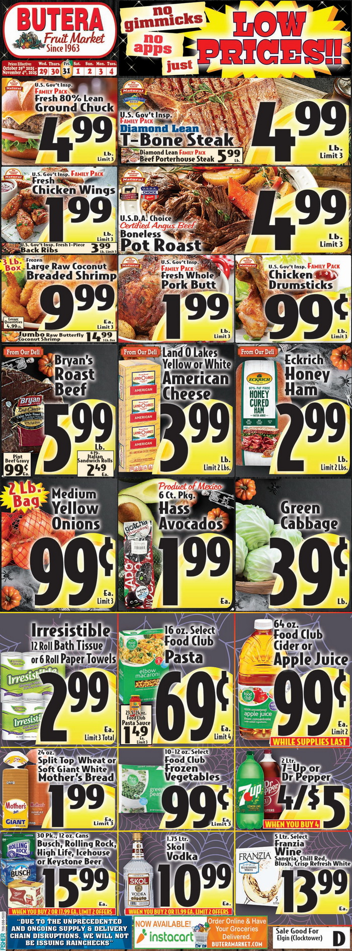 Butera Weekly Ad Oct 29 – Nov 04, 2025 (Halloween Promotion Included)