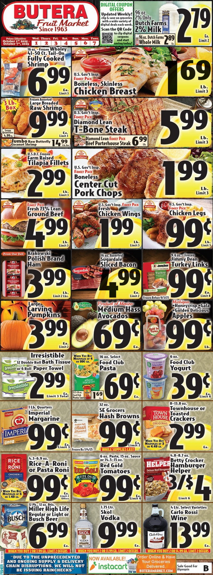 Butera Weekly Ad Oct 01 – Oc 07, 2025