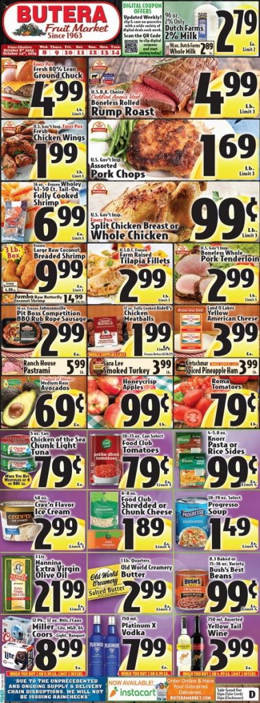 Butera Weekly Ad Oct 08 – Oct 14, 2025