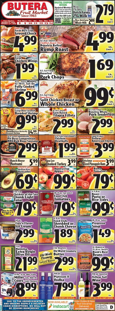 Butera Weekly Ad Oct 08 – Oct 14, 2025