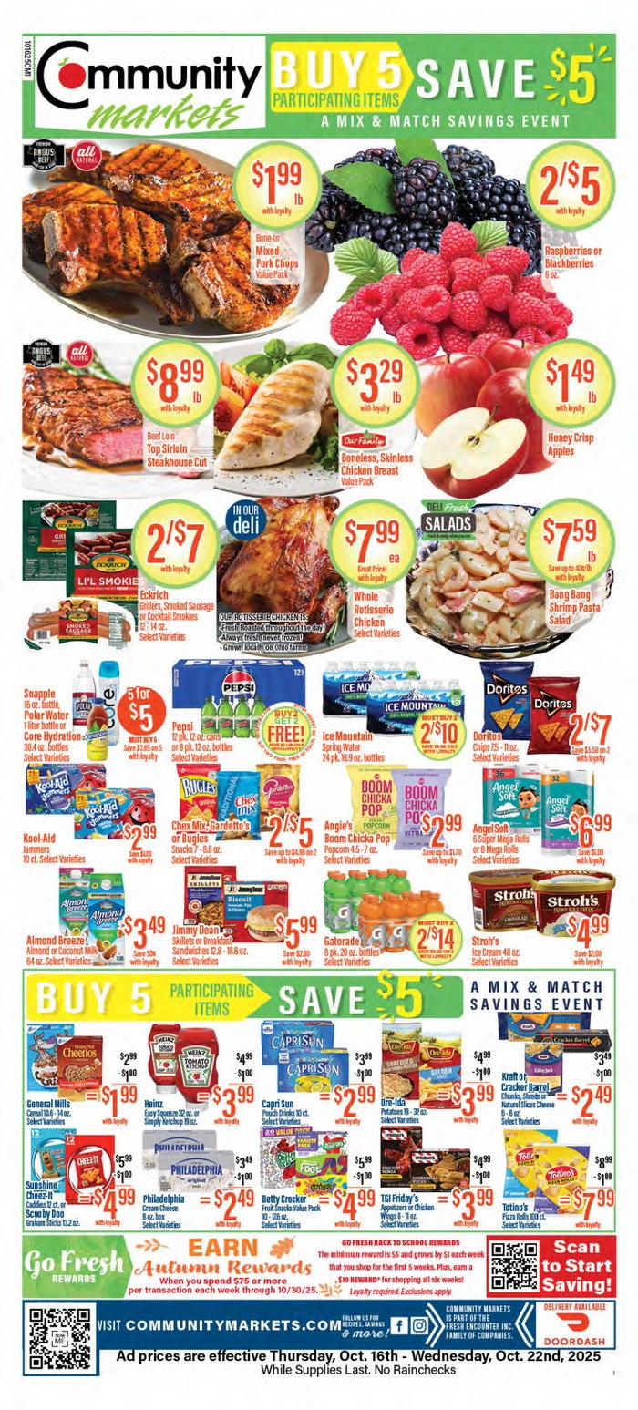 Community Markets Weekly Ad Oct 16 – Oct 22, 2025