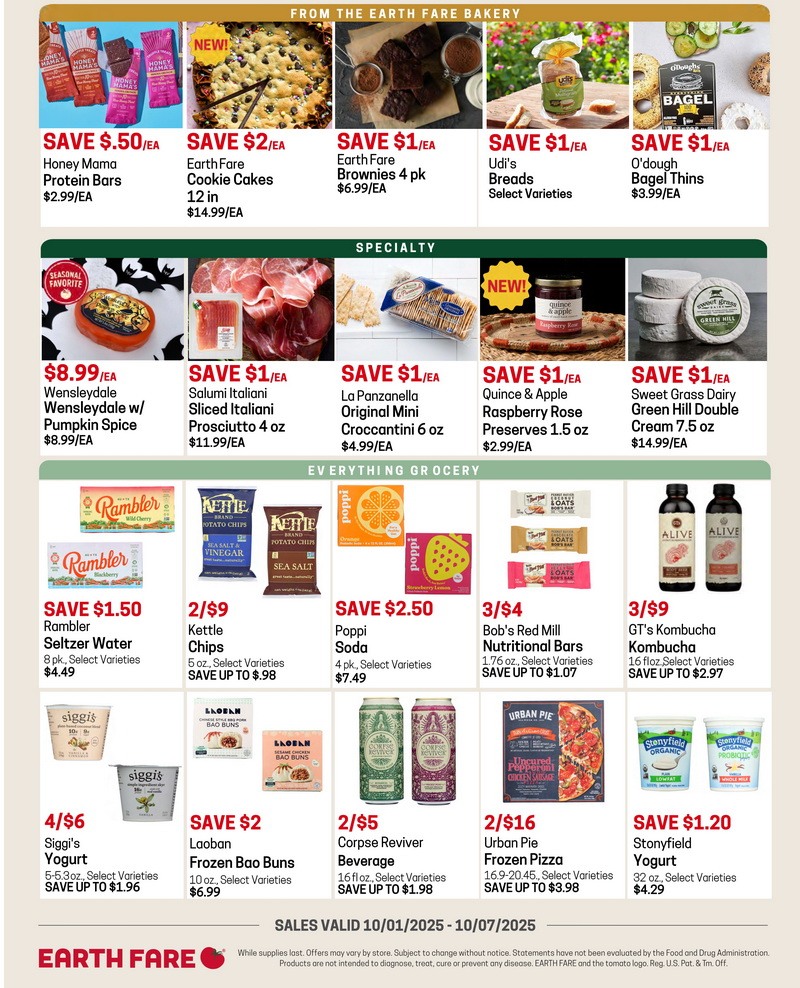 Earth Fare Weekly Ad Oct 01 – Oct 07, 2025 (Halloween Promotion Included)