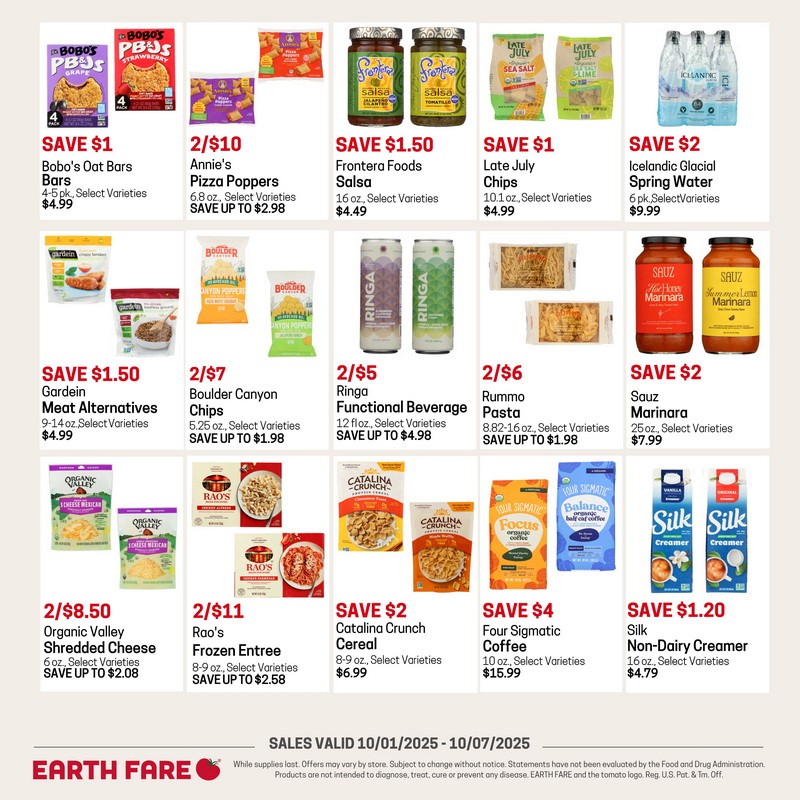 Earth Fare Weekly Ad Oct 01 – Oct 07, 2025 (Halloween Promotion Included)