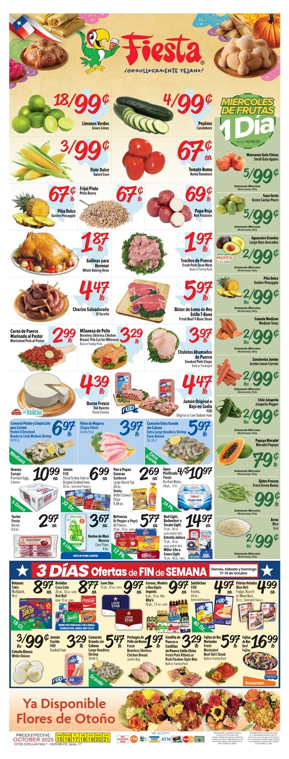 Fiesta Mart Weekly Ad Oct 15 – Oct 21, 2025