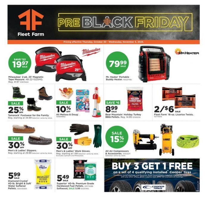 Fleet Farm Weekly Ad Oct 30 – Nov 05, 2025 (Black Friday Promotion ...