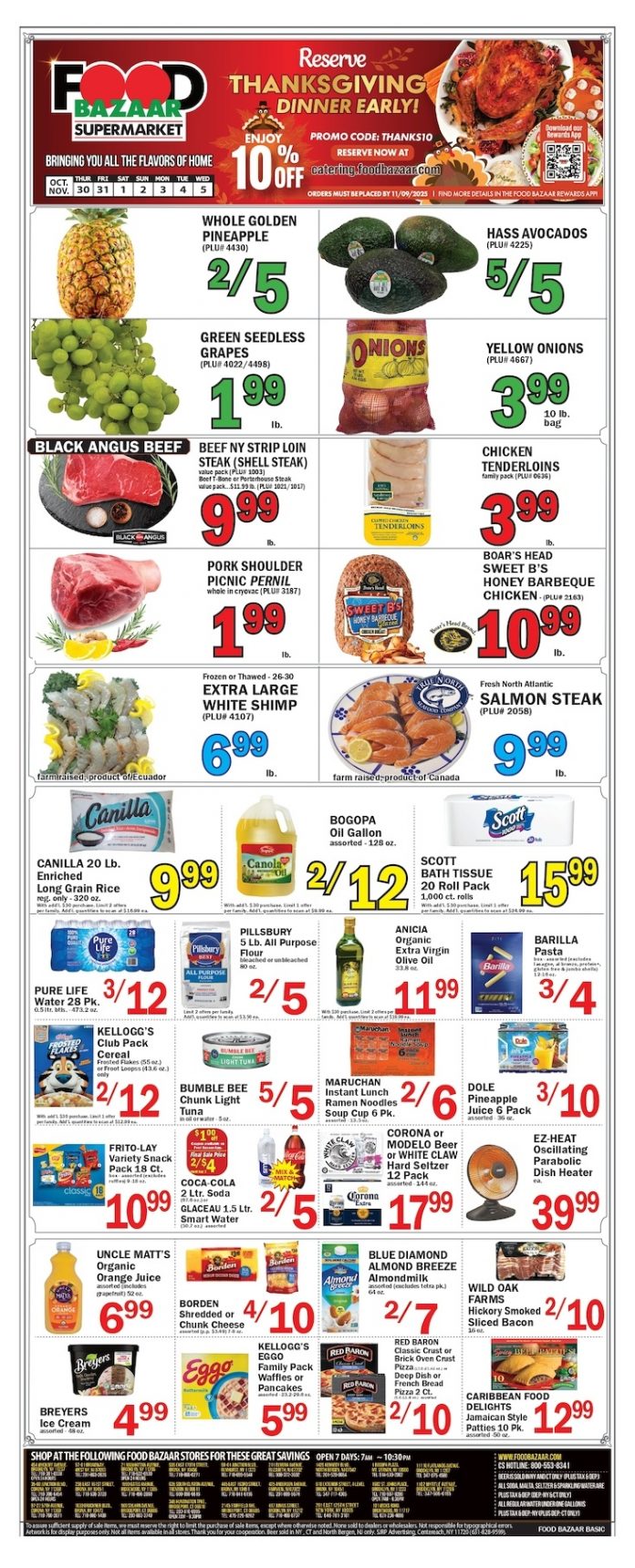 Food Bazaar Weekly Ad Oct 30 – Nov 05, 2025 (Thanksgiving Promotion ...
