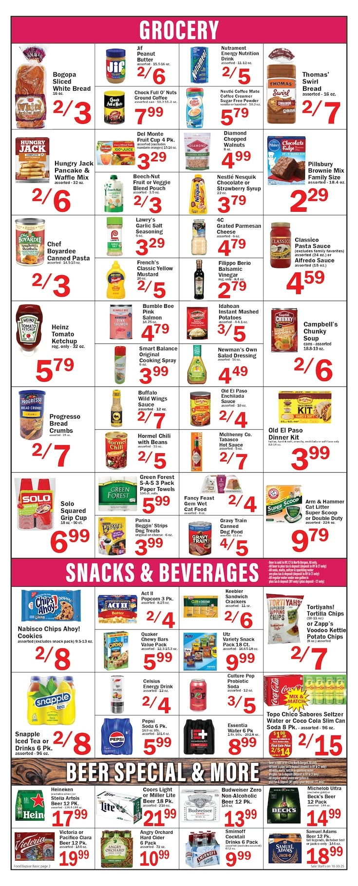 Food Bazaar Weekly Ad Oct 30 – Nov 05, 2025 (Thanksgiving Promotion ...