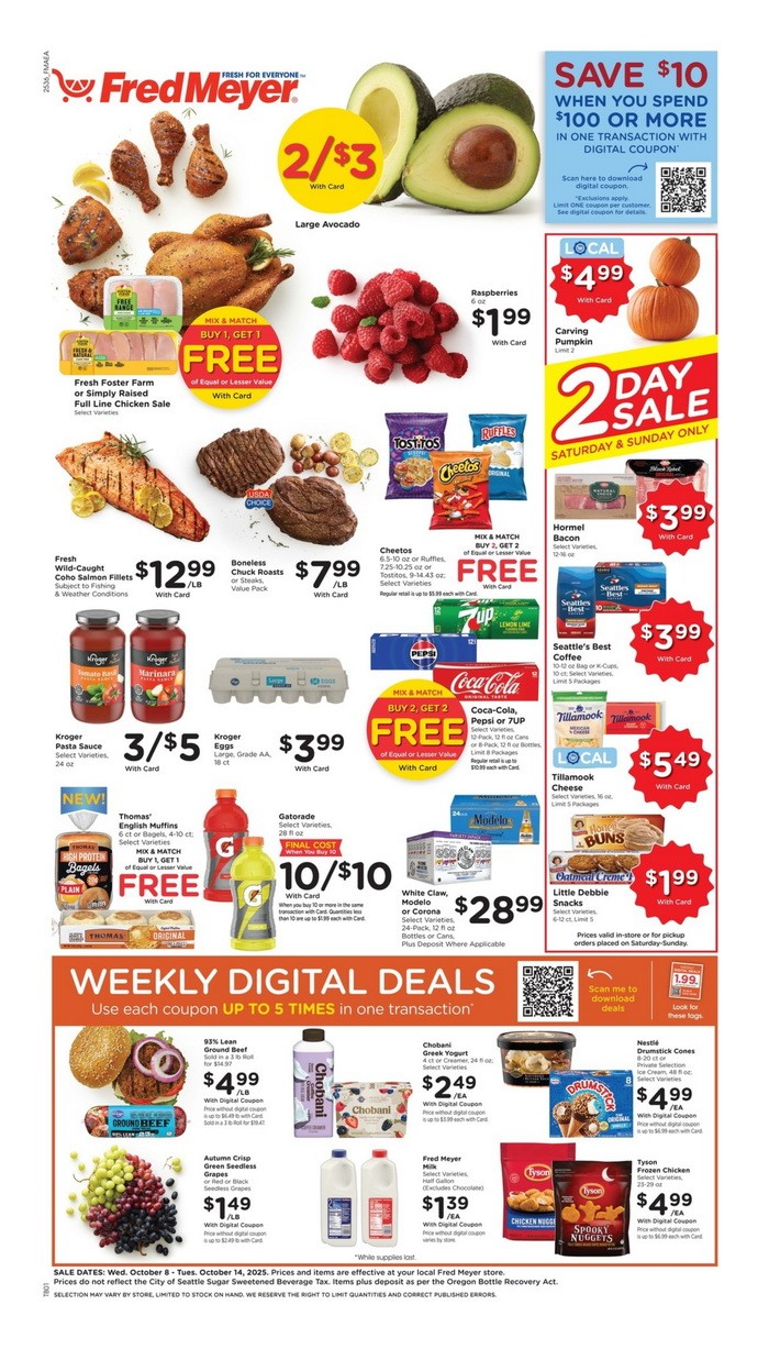 Fred Meyer Weekly Ad Oct 08 – Oct 14, 2025