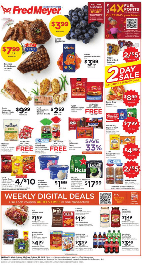 Fred Meyer Weekly Ad Oct 15 – Oct 21, 2025 (Halloween Promotion Included)