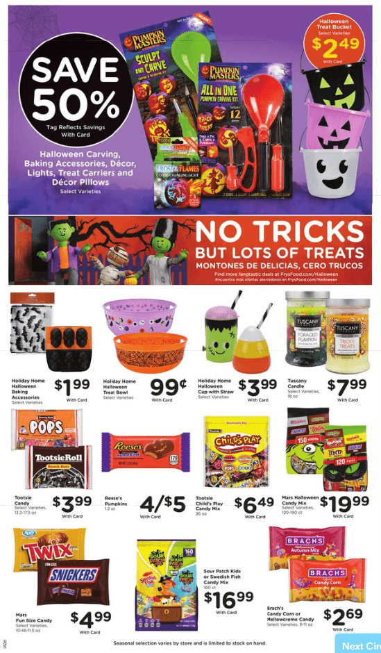 Fry's Food Weekly Ad Oct 22 – Oct 28, 2025 (Halloween Promotion Included)