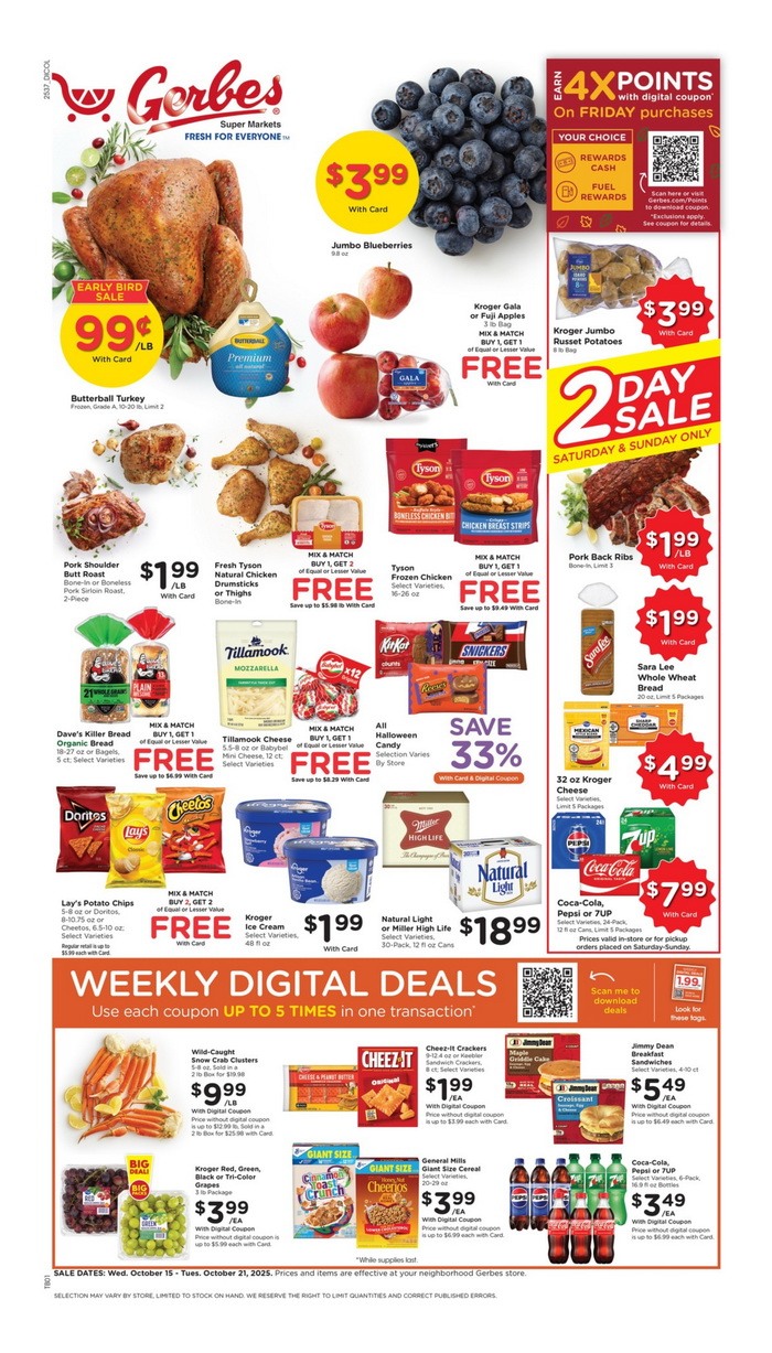Gerbes Weekly Ad Oct 15 – Oct 21, 2025