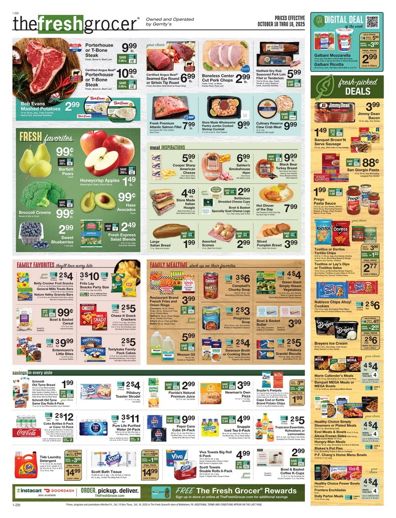 Gerrity's Supermarkets Weekly Ad Oct 10 – Oct 16, 2025