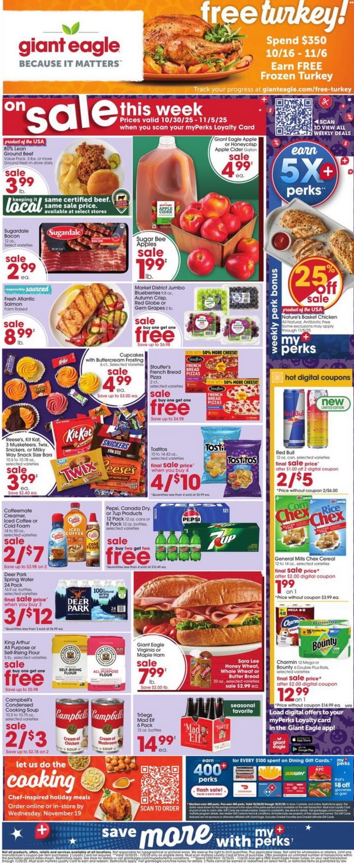 Giant Eagle Weekly Ad Oct 30 – Nov 05, 2025
