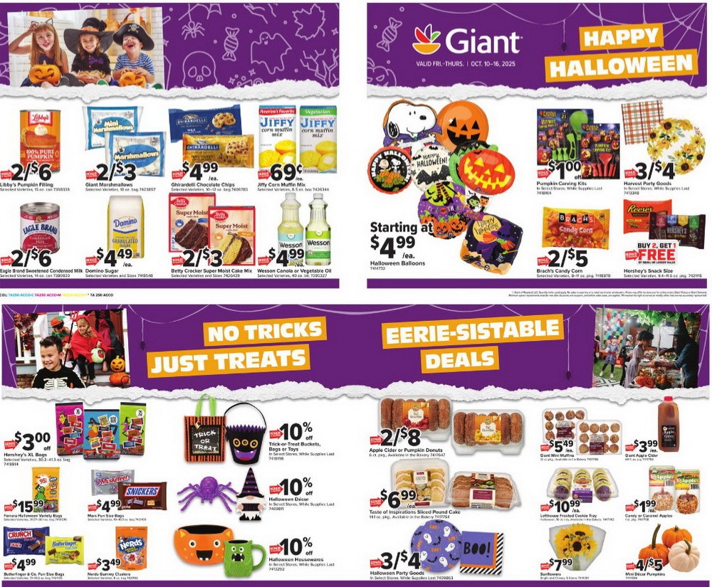 Giant Food Weekly Ad Oct 10 – Oct 16, 2025