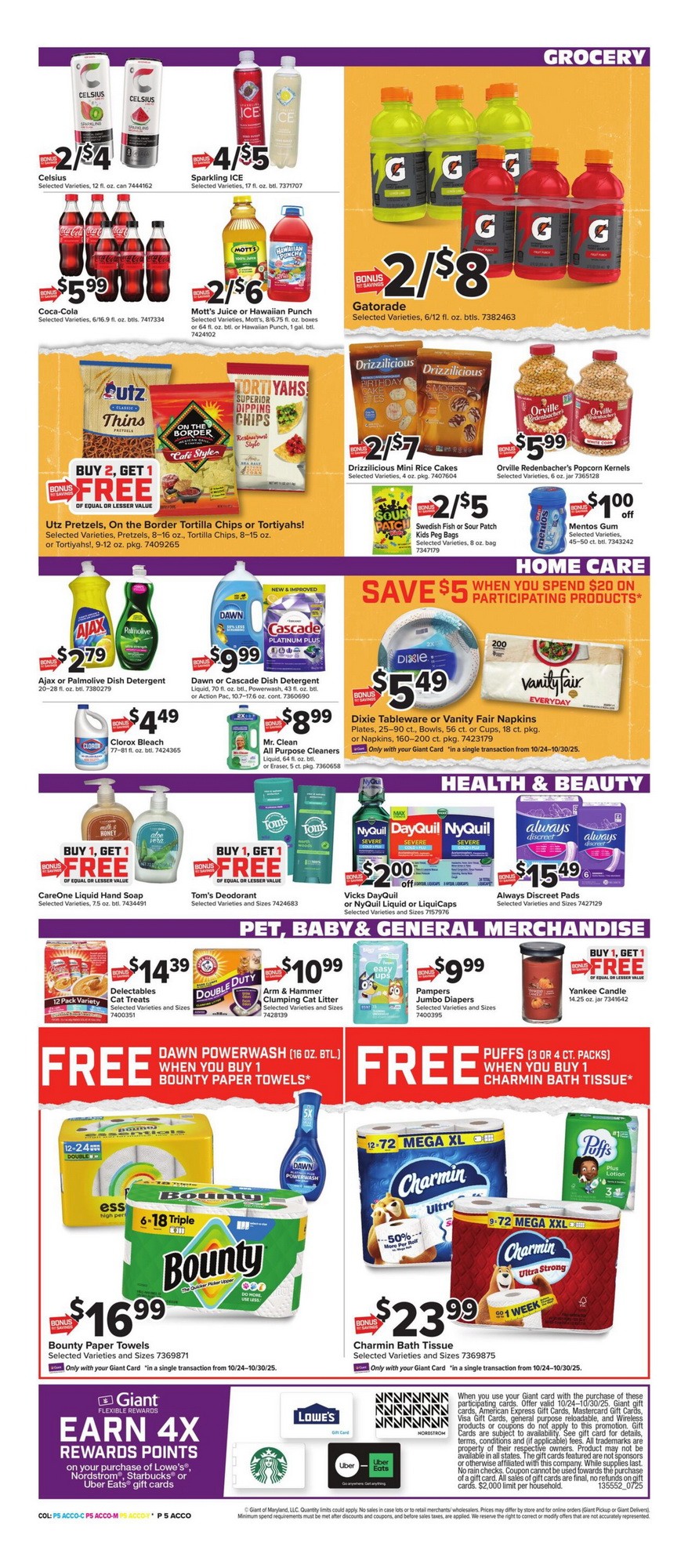 Giant Food Weekly Ad Oct 24 – Oct 30, 2025